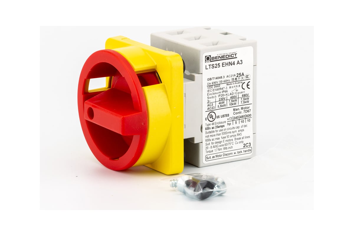 Выключатель нагрузки/рубильник Benedict LTS25 EHN4 A3 PN79415 ...