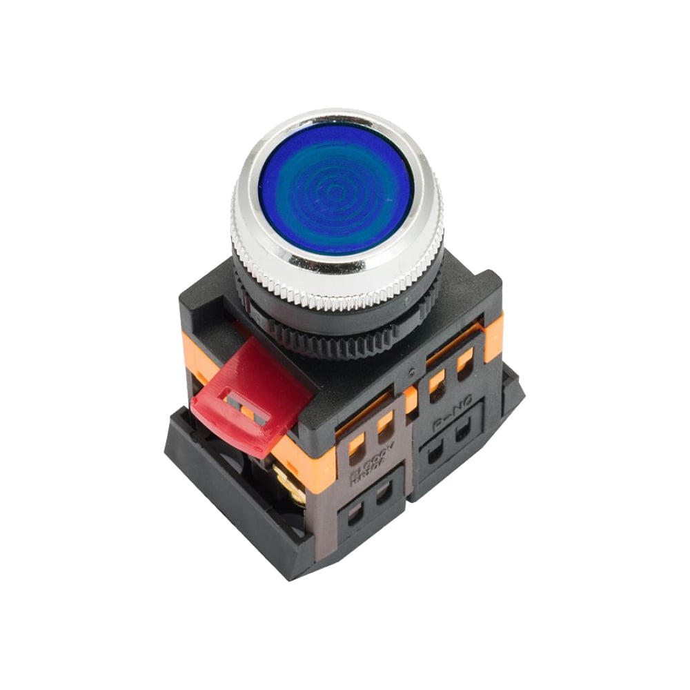 Кнопка с подсветкой EKF ABLFS-22 PROxima 230В синий NO NC ablfs-22-b ...