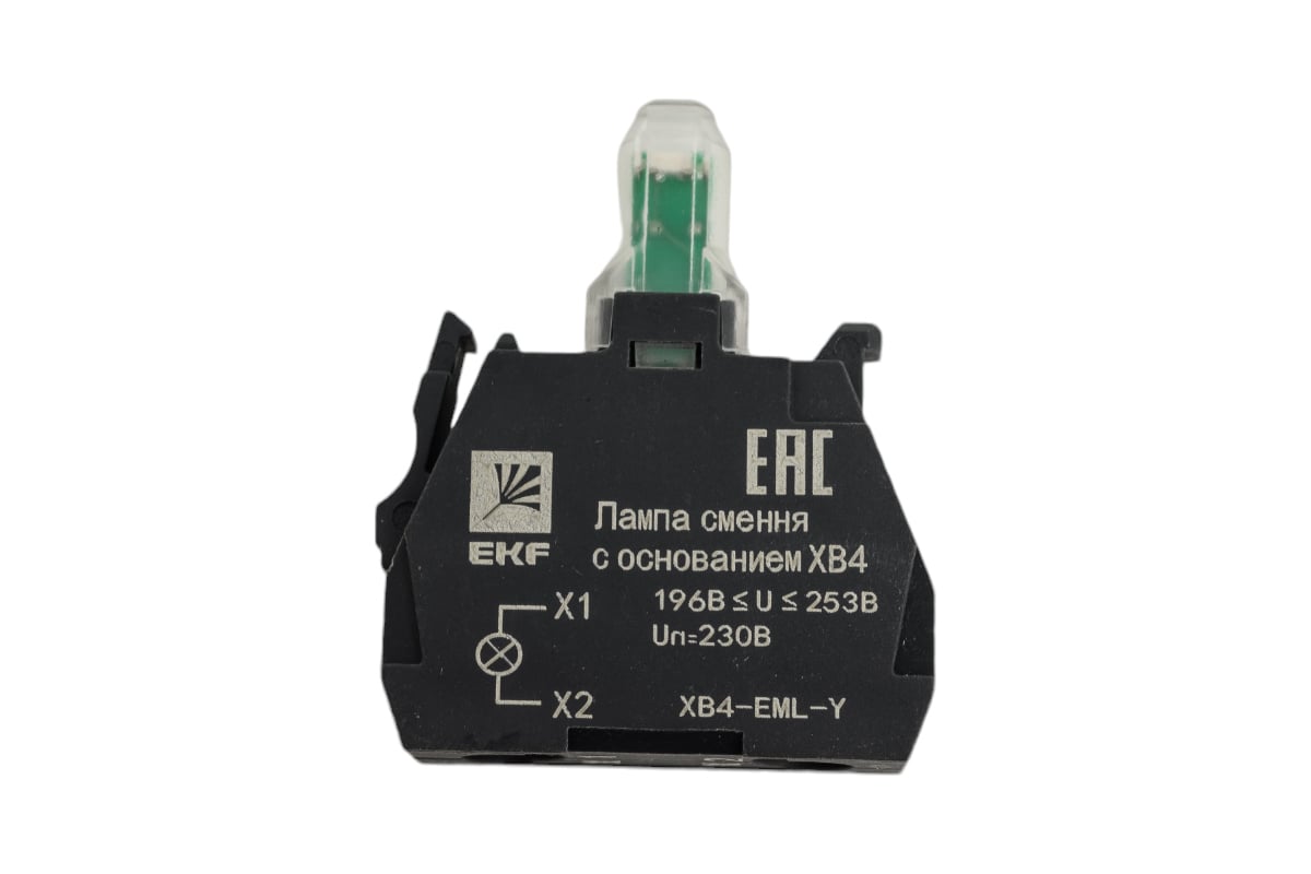 Лампа EKF сменная, c основанием, XB4, желтая, 230В, 10 шт. PROxima SQ - выгодная цена, отзывы ...