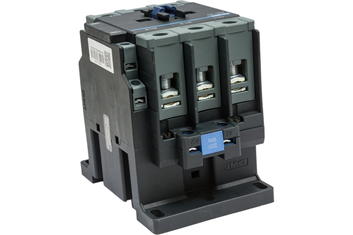 Контактор CHINT NXC-100 100А кат. 220В AC 1НО+1НЗ AC-3 (R) 836824 ...