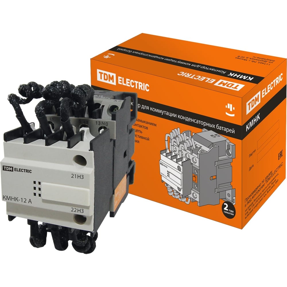 Контактор TDM ELECTRIC КМНК-12-230.Б 12.5кВАр, 1НО,1НЗ SQ2103-0001 - выгодная цена, отзывы ...