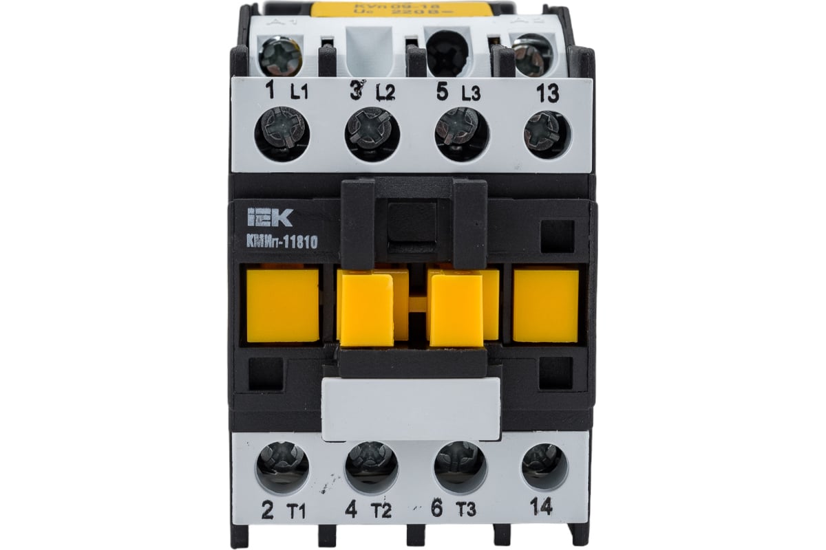 Контактор IEK КМИп-11810, 18А, 220В/АС3, 1НО, ИЭК, KMD11-018-220-10 ...