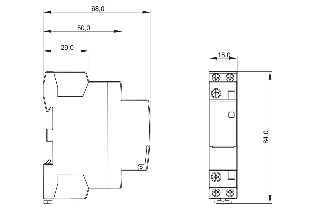Контактор модульный IEK ARMAT KMR 16А 24В AC/DC 2НО AR-KMR20-016-20-024 ...