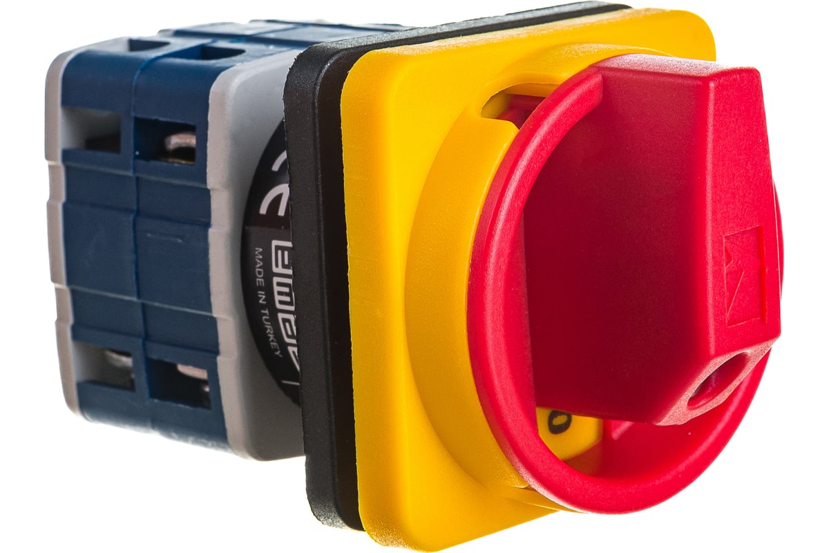 Двухпозиционный трехфазный переключатель Emas 0-1 25А, 400В ...