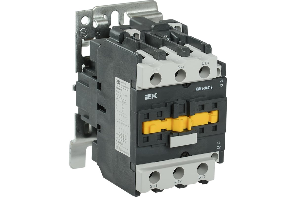 Контактор IEK КМИе-34012 40А 230В/АС3 1НО,1НЗ KKME31-040-230-11 ...