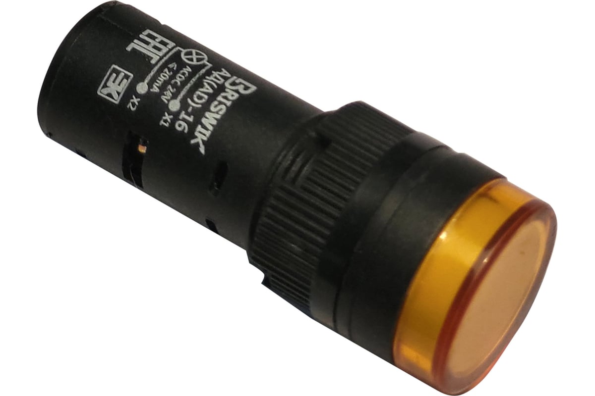 Индикатор светодиодный Briswik АД(AD)-16 желтый 220В AC/DC IP65 16AC ...