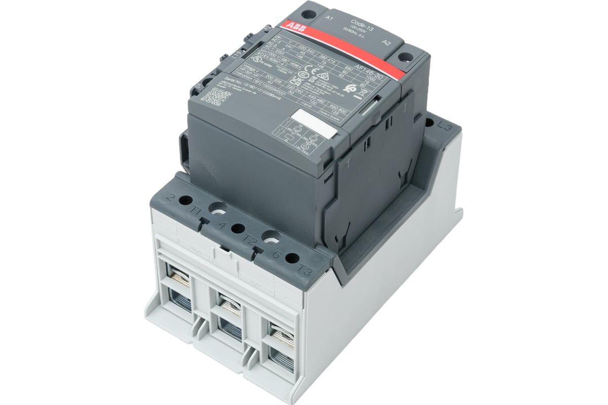 Контактор ABB AF146-30-11-13, 146А, AC3, катушка 100-250В AC/DC ...