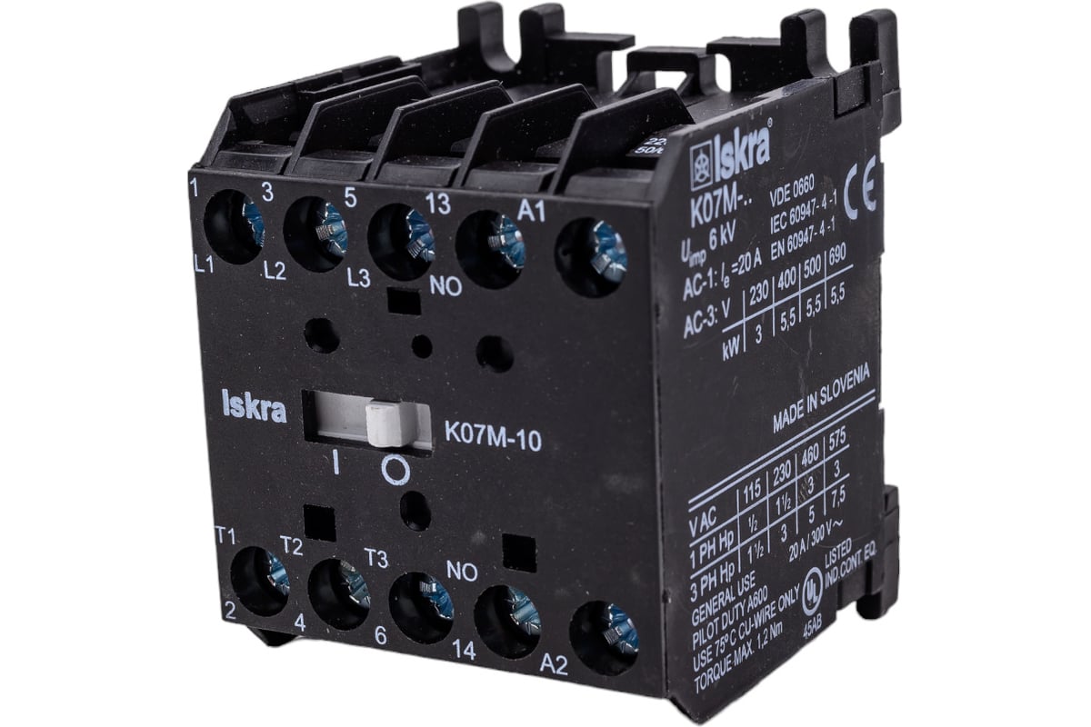 Миниконтактор Iskra K07M-10-M7 УТ-00019713 - выгодная цена, отзывы ...