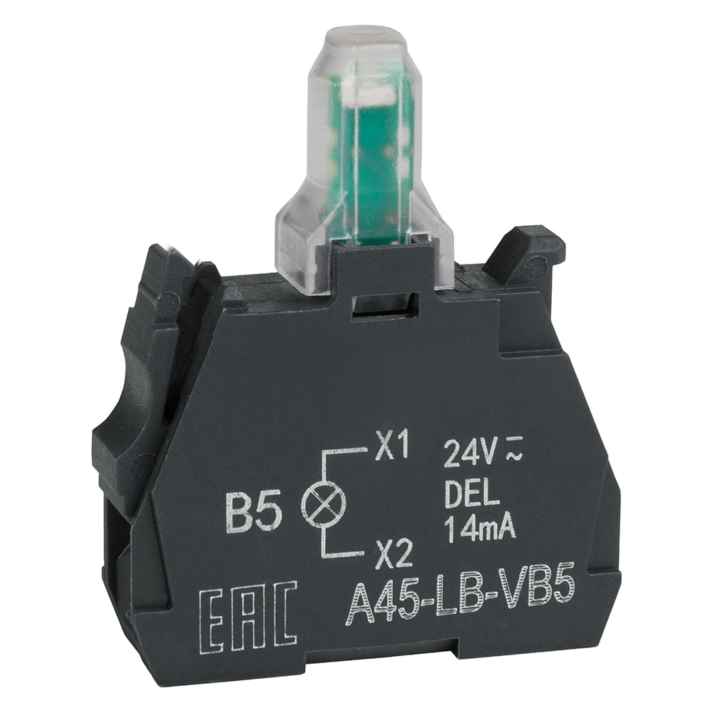 Световой блок КЭАЗ OptiSignal D22 A45-LB-VB5 желтый 24VACDC ZBVB5 100 ...