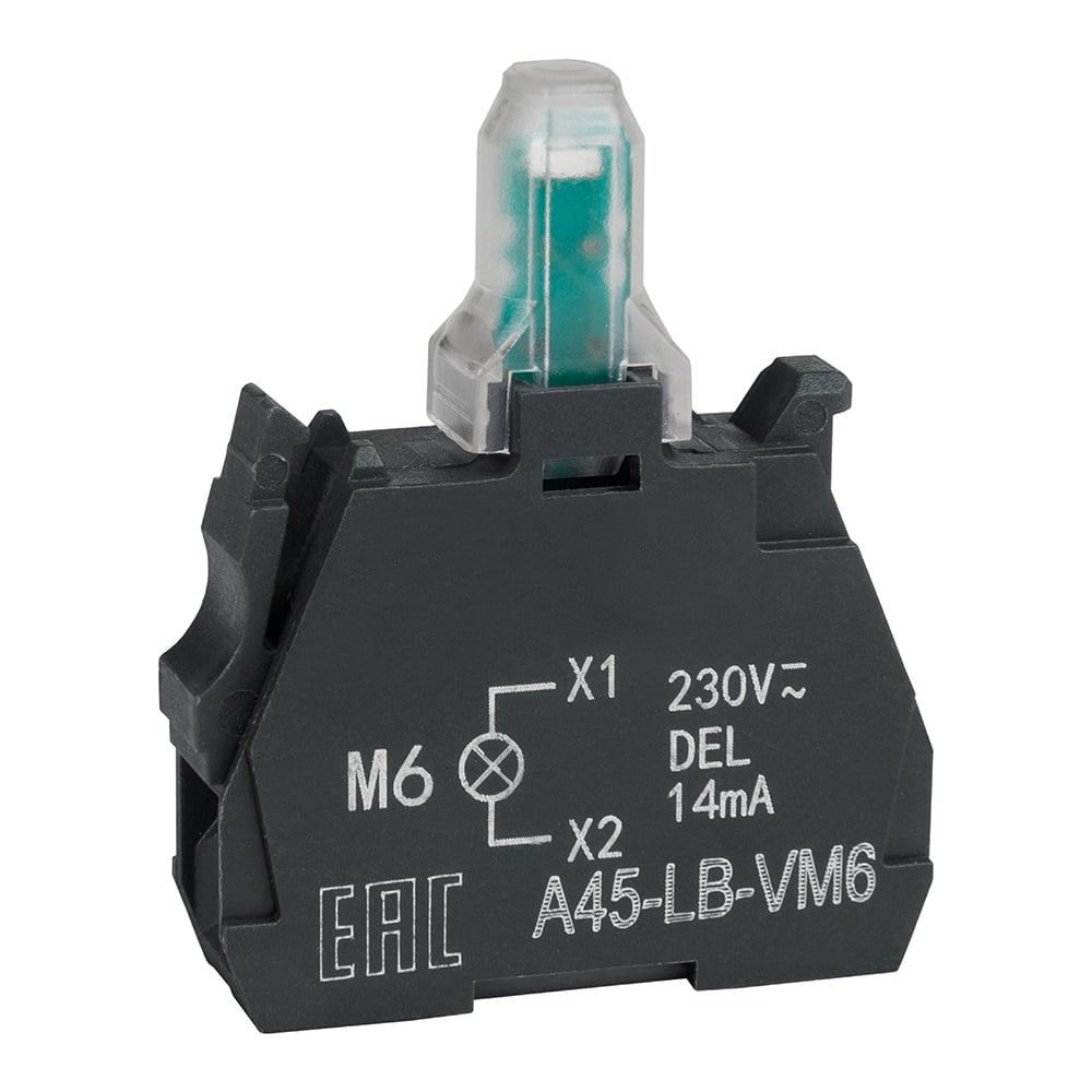 Световой блок КЭАЗ OptiSignal D22 A45-LB-VM6 синий 230-240VAC ZBVM6 100 ...