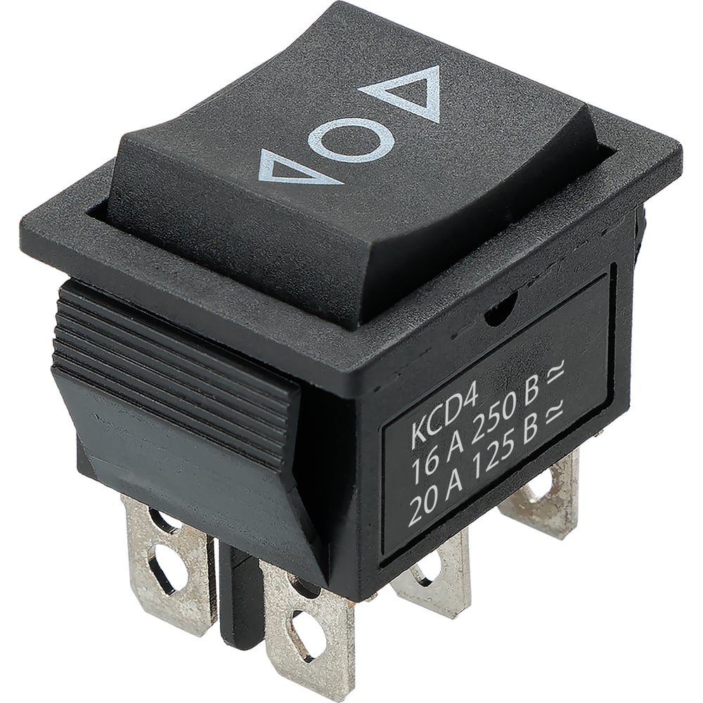 Переключатель клавишный TDM ELECTRIC KCD4-203 250В AC/DC, 2P, 16А, (6с ...
