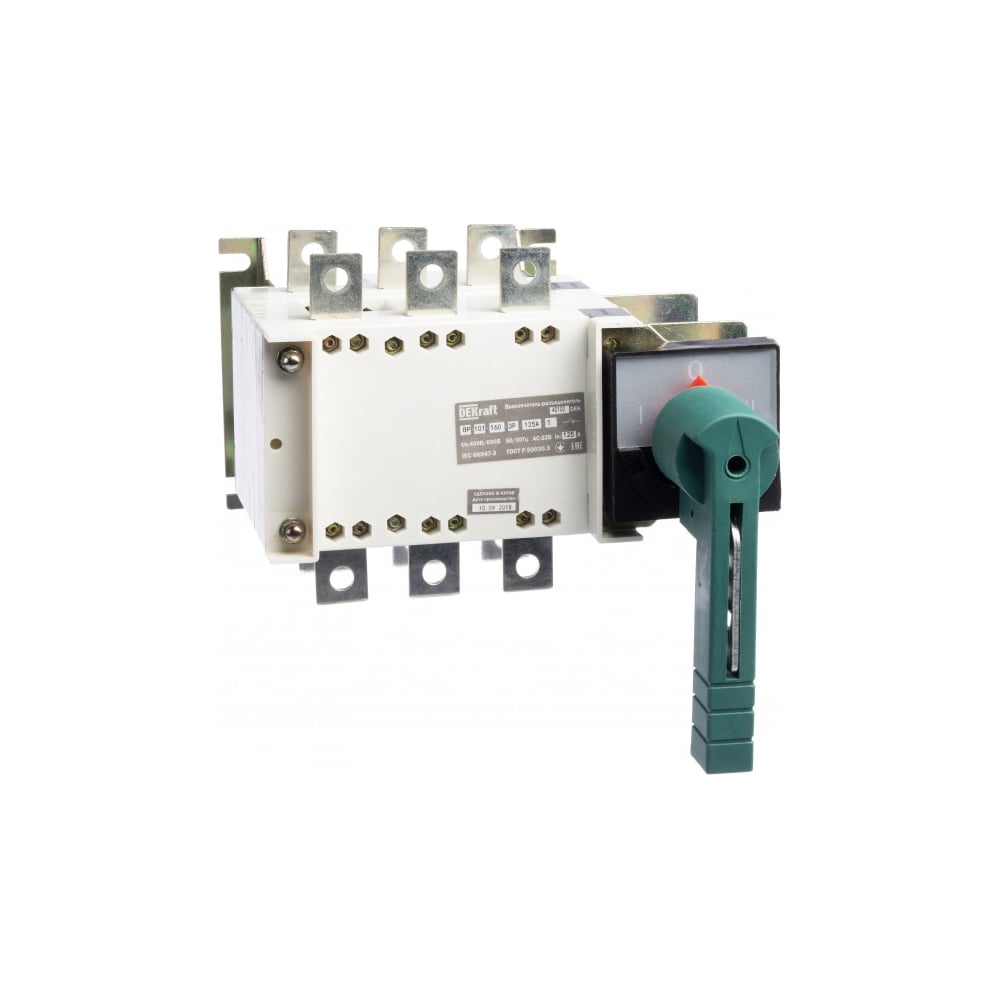 Выключатель-разъединитель Dekraft ВР 500A 3P два направления, тандем, с ...