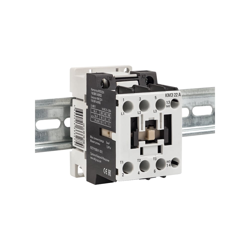 Контактор EKF КМЭ 22А 1NO 230В АС AVERES ctr-s-22-10-230-av - выгодная цена, отзывы ...