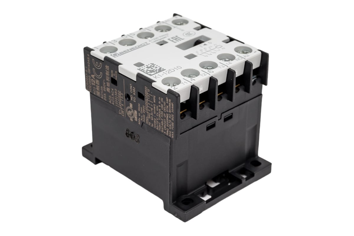 Трехполюсный миниконтактор Benedict K1-12D10= 24 PN39963 - выгодная ...