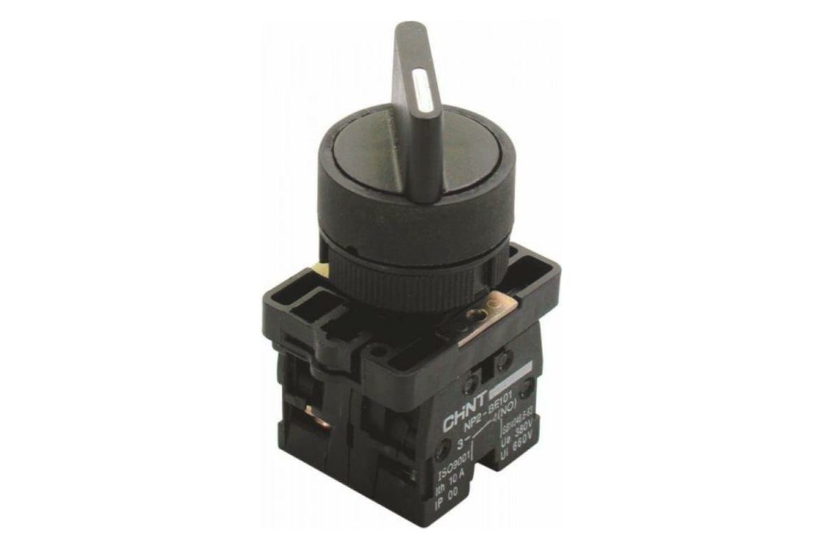 Переключатель CHINT NP2-ED25 2 полож. с фиксацией 1НЗ +1НО IP40 573781 ...