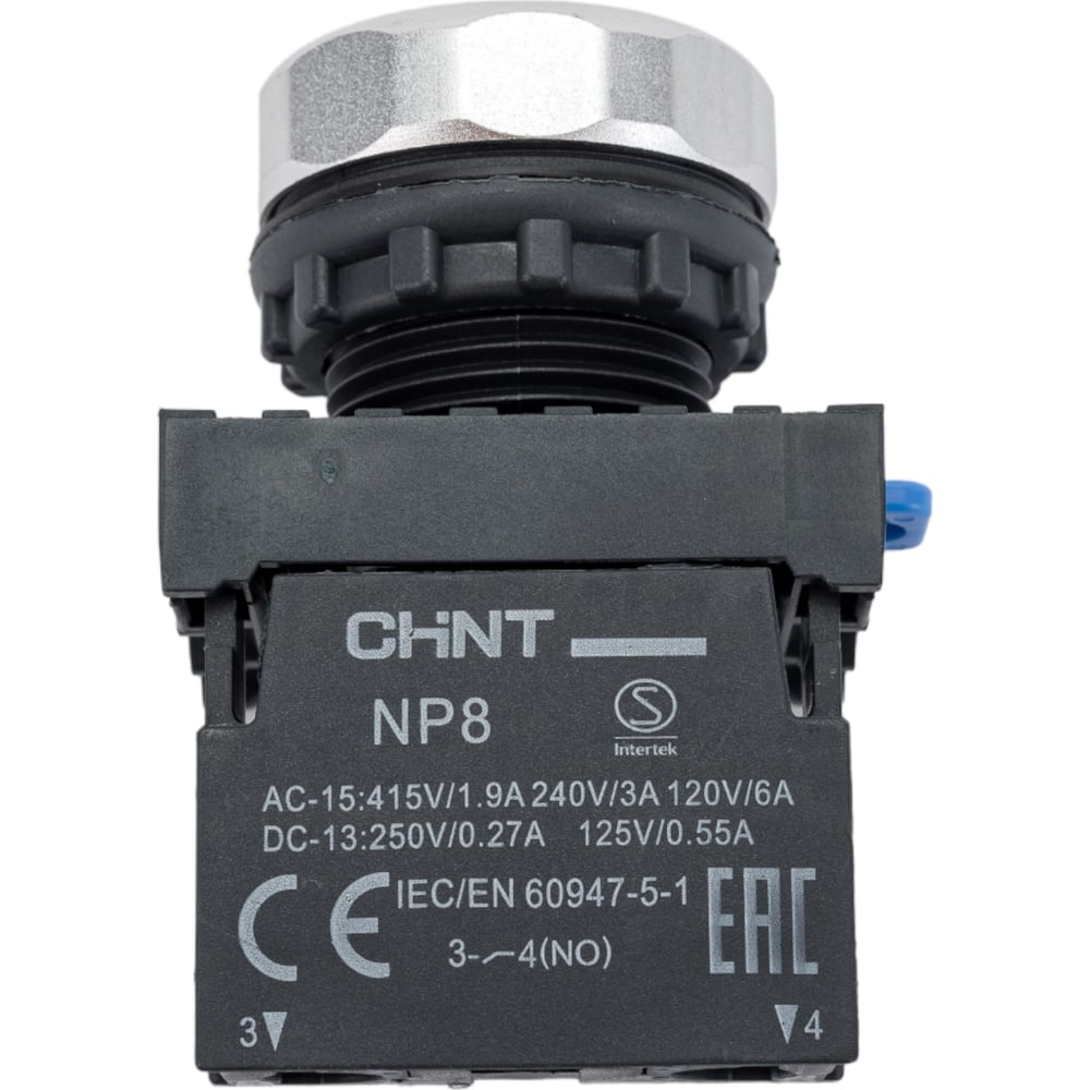 Кнопка управления Chint Np8 10bn 3 без подсветки зел 1НО Ip65 R