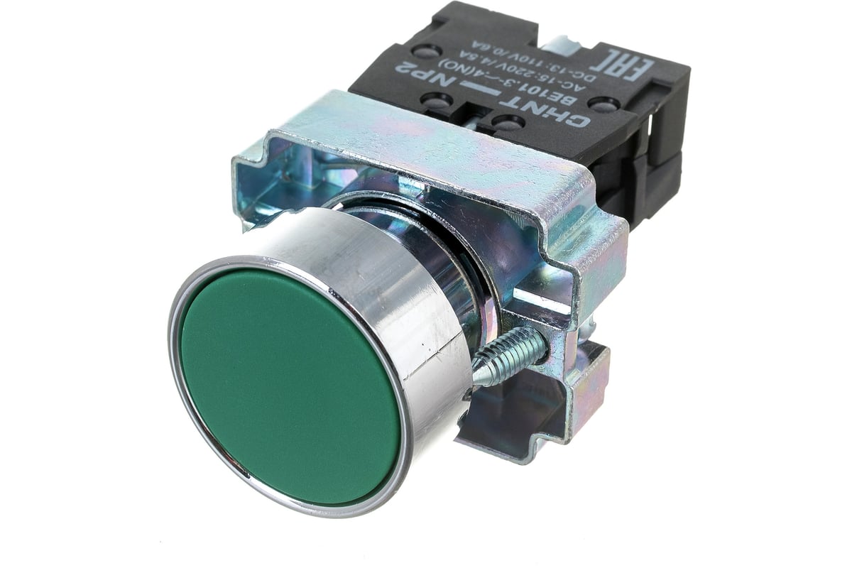 Кнопка управления Chint Np2 Ba31 без подсветки зел 1НО Ip40 574842