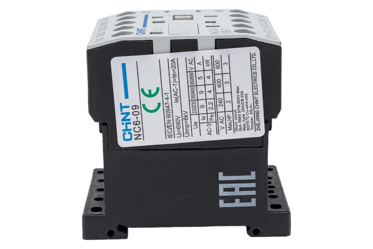 Контактор CHINT NC6-0901 9А 230В 50Гц 1НЗ (R) 247473 - выгодная цена, отзывы, характеристики ...