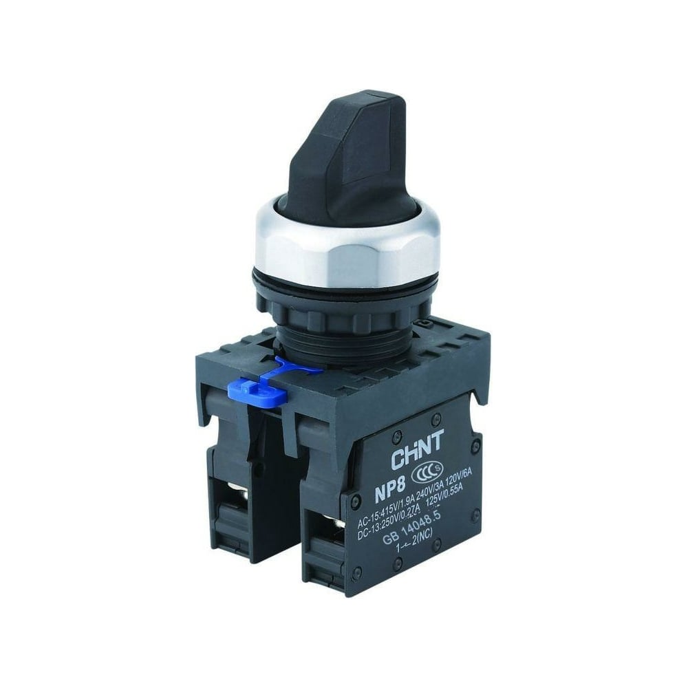 Переключатель CHINT с фиксацией NP8-10X/21 без подсветки 1НО черн. IP65 (R) 578661 - выгодная ...