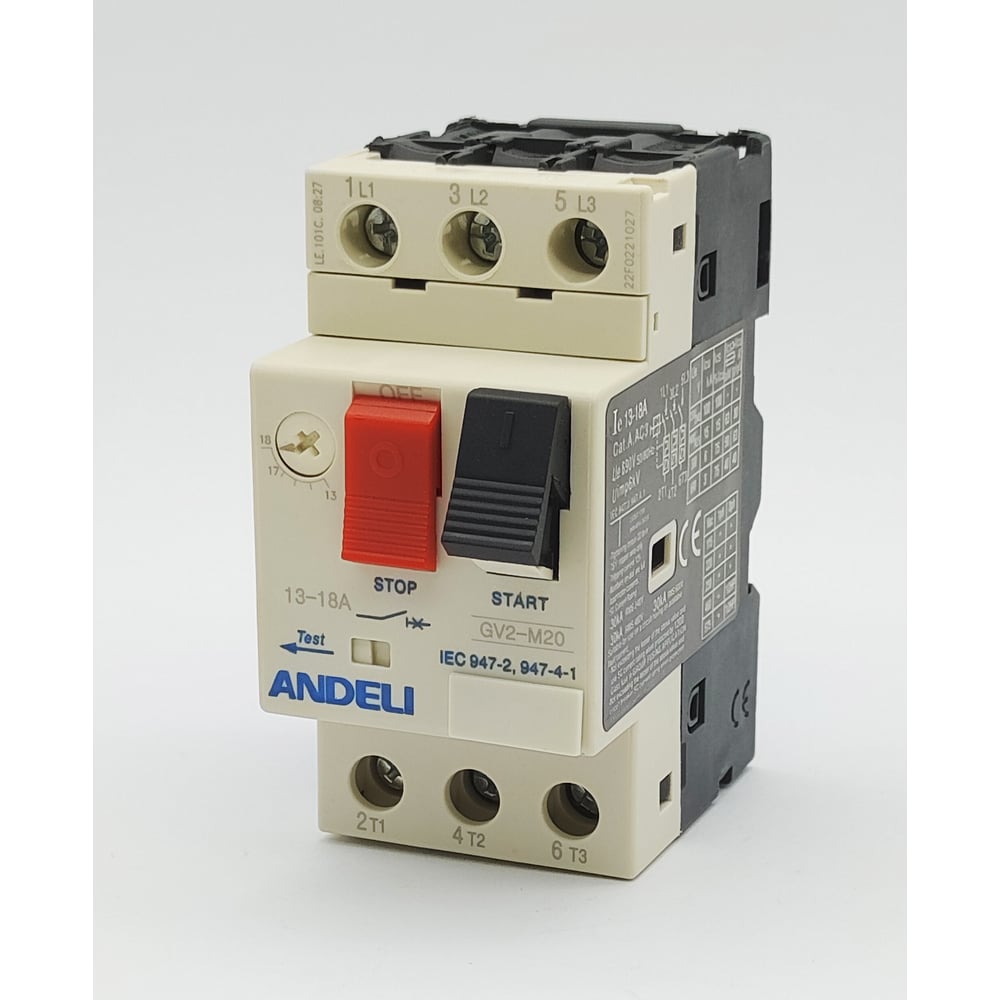 Пускатель ANDELI gv2-m20 13а~18a кнопочный () ADL06-611 - выгодная цена ...