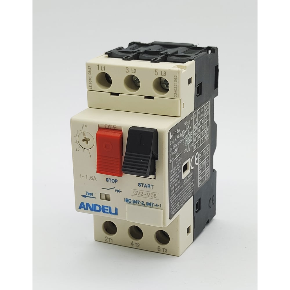 Пускатель ANDELI gv2-m06 1а~1.6a кнопочный () ADL06-605 - выгодная цена ...