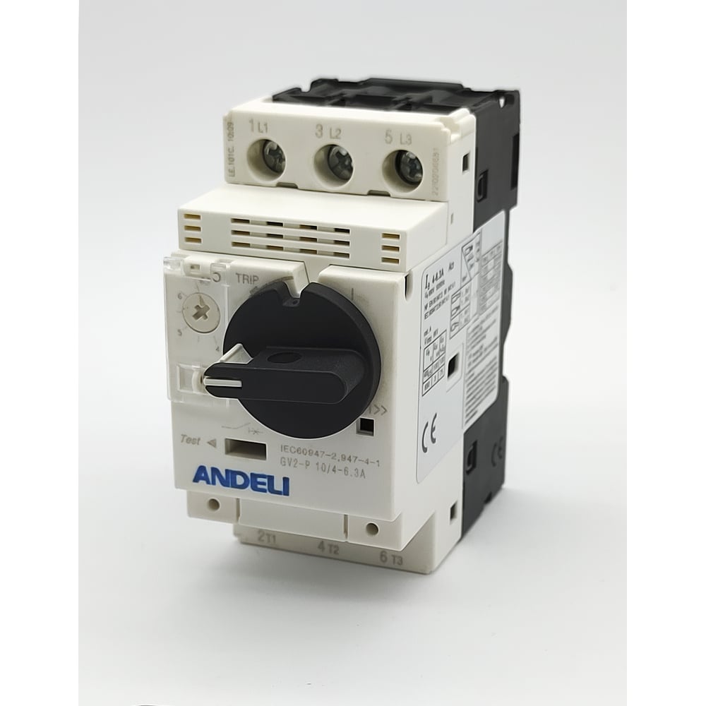 Пускатель ANDELI gv2-p10 4a~6.3a с поворотной ручкой ADL06-623 ...