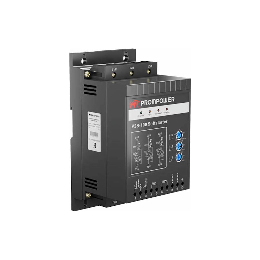 Устройство плавного пуска Prompower p2s-100-4-3t7-b-a, напряжение 400b ...