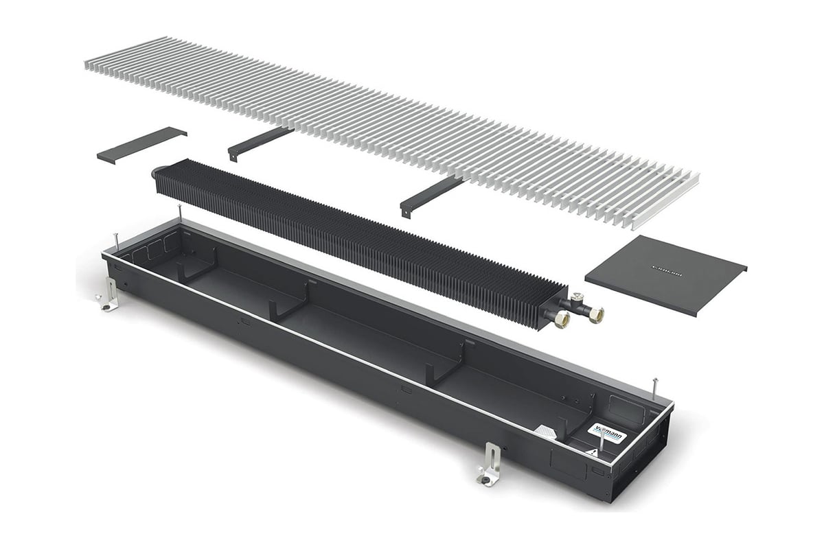 Встраиваемый в пол конвектор Varmann Ntherm N 300.90.2200 RR U EV1 ...