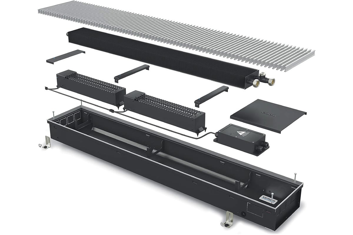 Встраиваемый в пол конвектор Varmann Qtherm Q 230.110.2500 RR U EV1 ...