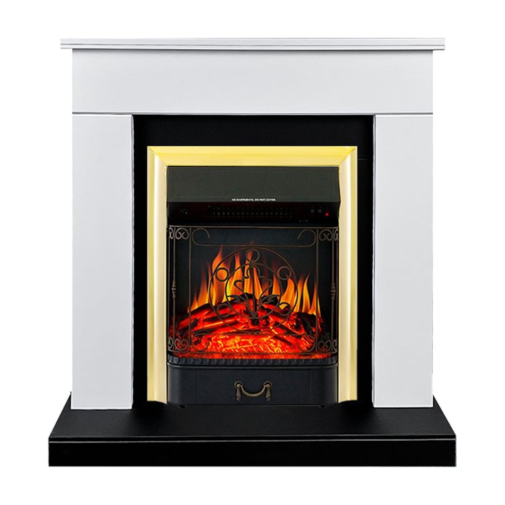Каминокомплект Royal Flame Bergen std sft (белый/черный) разборный ...