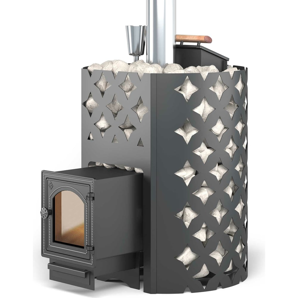 Чугунная печь для бани Везувий ЭТНА 24 ДТ 4С Закрытая каменка 12755 выгодная цена отзывы