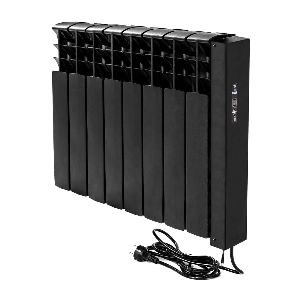 Электрический радиатор отопления Normand энергоэффективный 8 с электронным терморегулятором ...