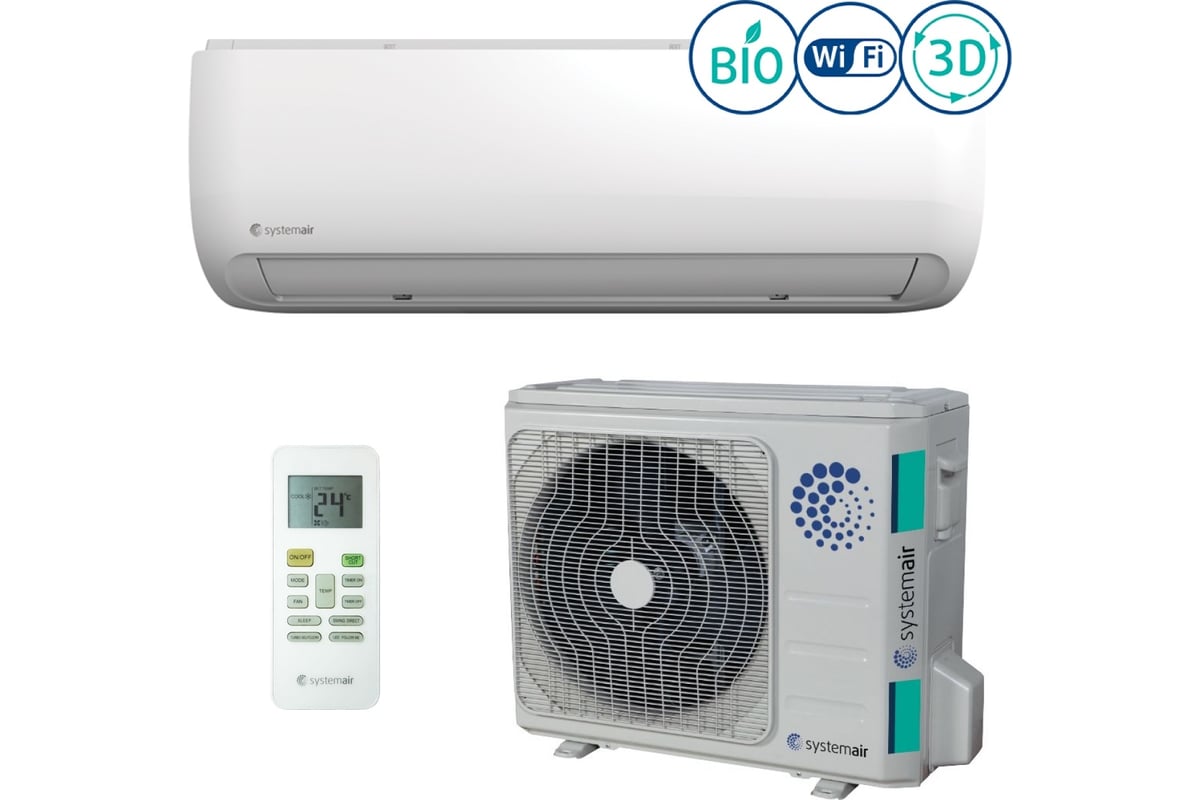 Кондиционер Сплит-система SYSTEMAIR SYSPLIT WALL SMART 18 V2 EVO HP Q RH010000012 - купить по ...