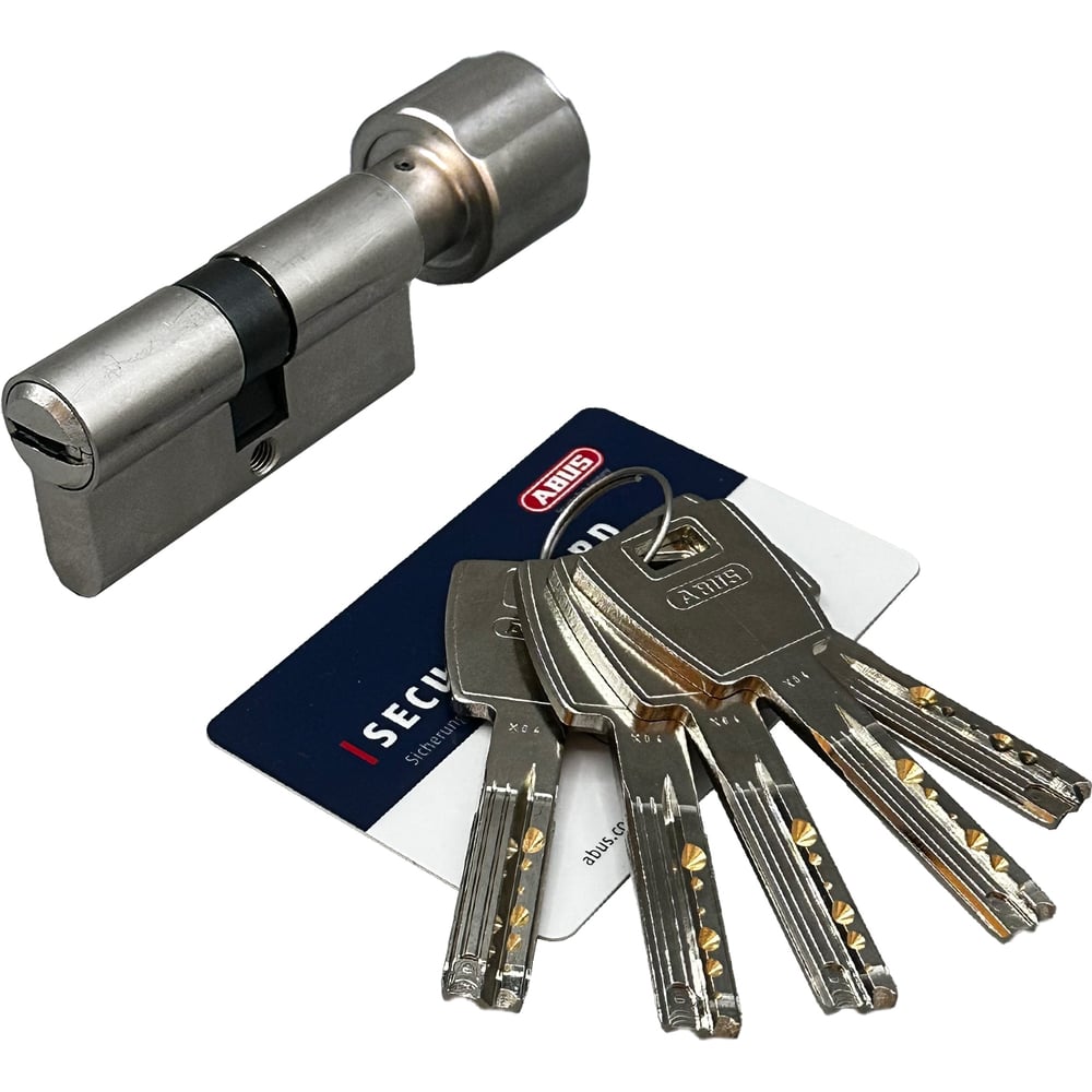 Цилиндровый механизм ABUS x6430 ключ/вертушка 55-35 (90 мм) ni (5 key ...