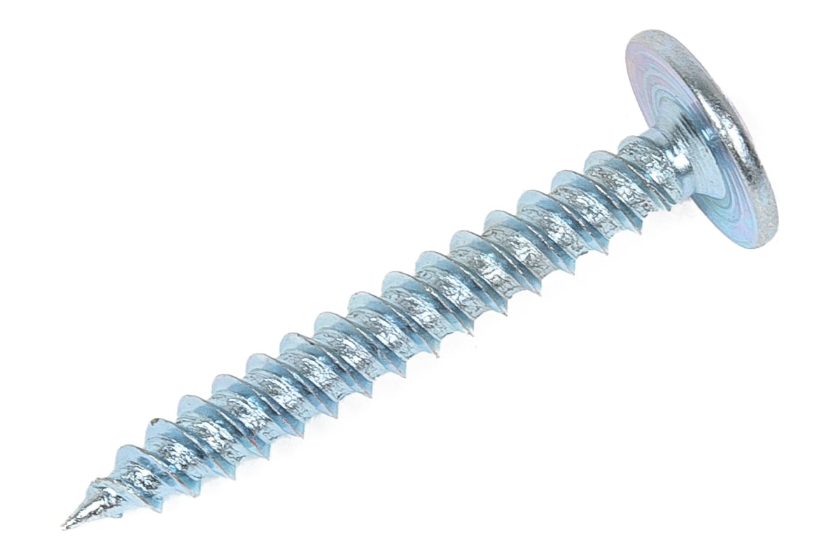 Саморез с пресс-шайбой по металлу 4,2х32 Саморезик полусфера, оцинков ...