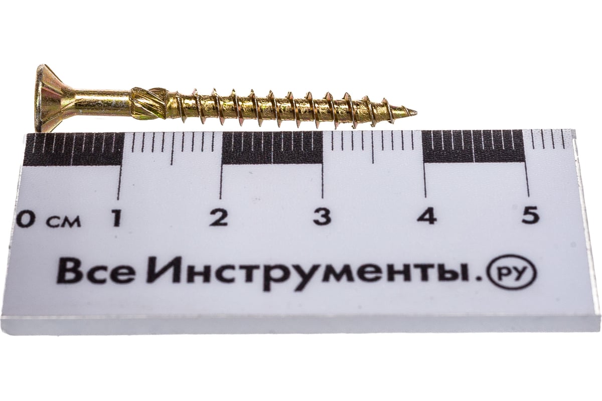 Шуруп Rusconnect CS 04040 с/нарез. д/дерева, потай, 4х40, 500 шт ...