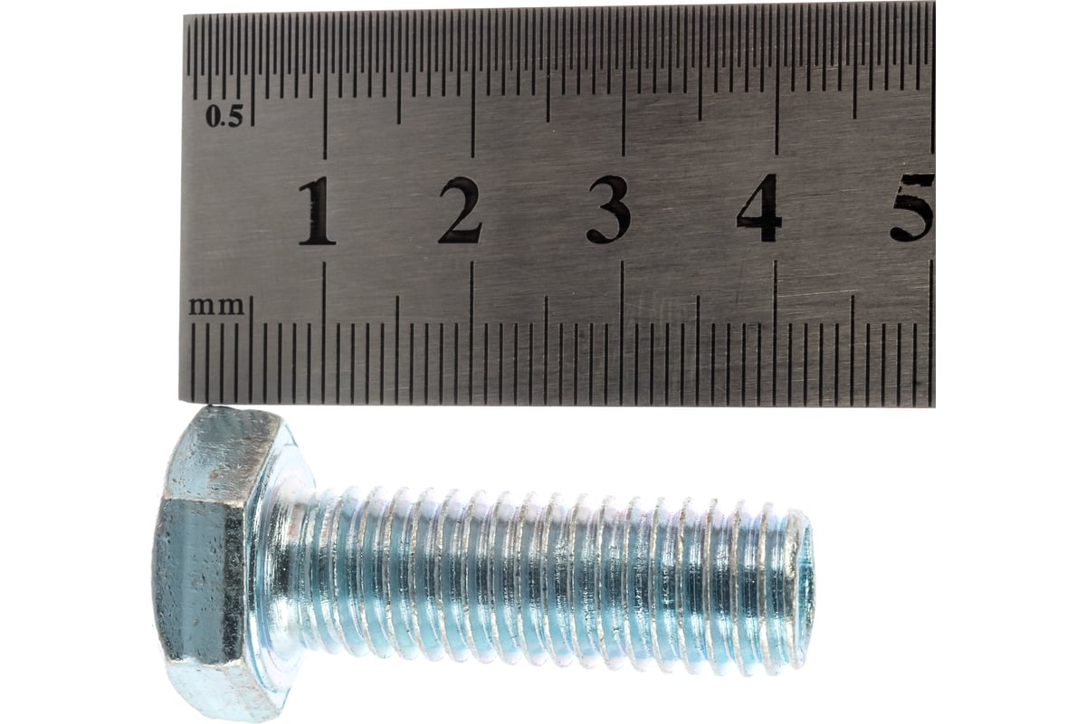 Болт с шестигранной головкой Метизный двор 12x35 DIN 933, 100 шт ...