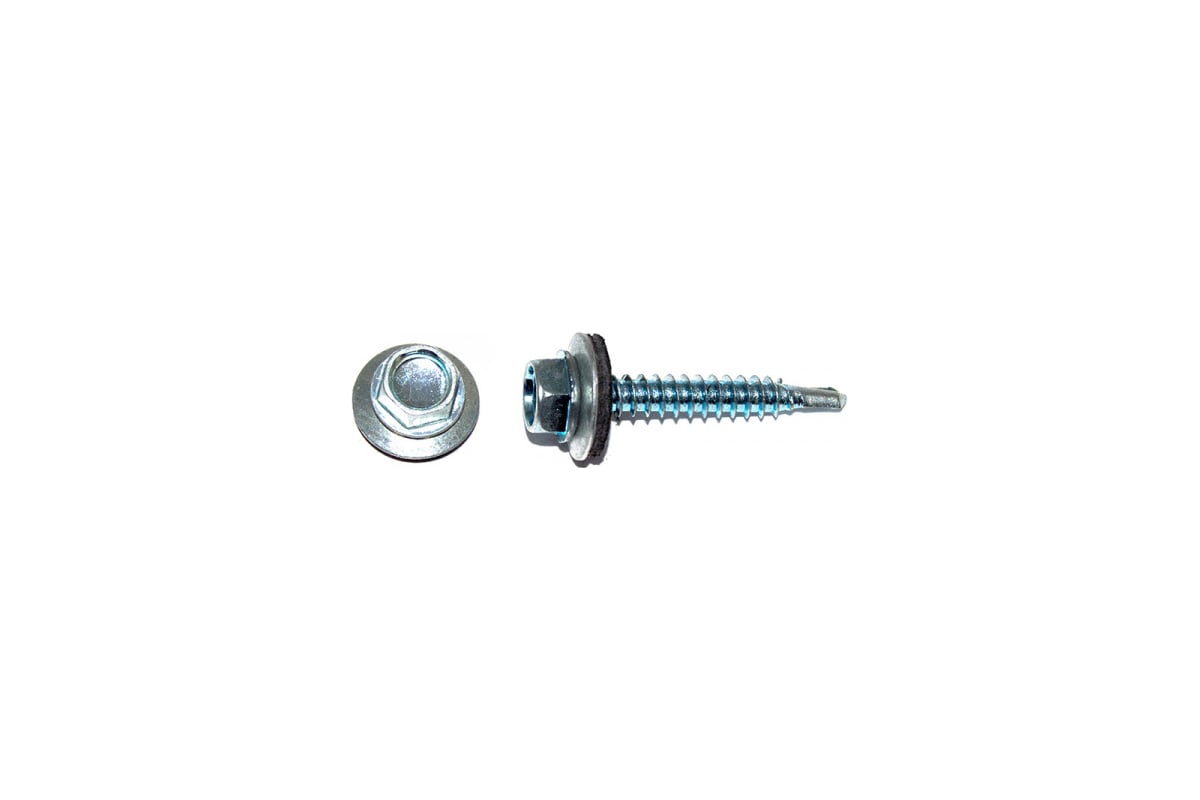 Кровельный саморез Kenner цинк, с шайбой EPDM, 4,8x60, 2000 шт. ск4860 ...