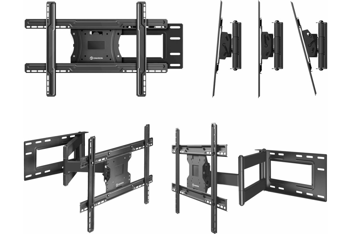 Наклонно-поворотный кронштейн для телевизора 40-75 ONKRON Black M7L ...