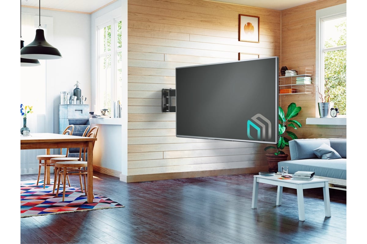 Наклонно-поворотный кронштейн для телевизора 40-75 ONKRON Black M7L ...