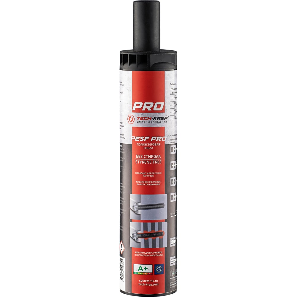 Купить Химический анкер Tech-Krep PRO PESF PRO 300 мл + насадка 155887 по цене от 1151 р., длина ...