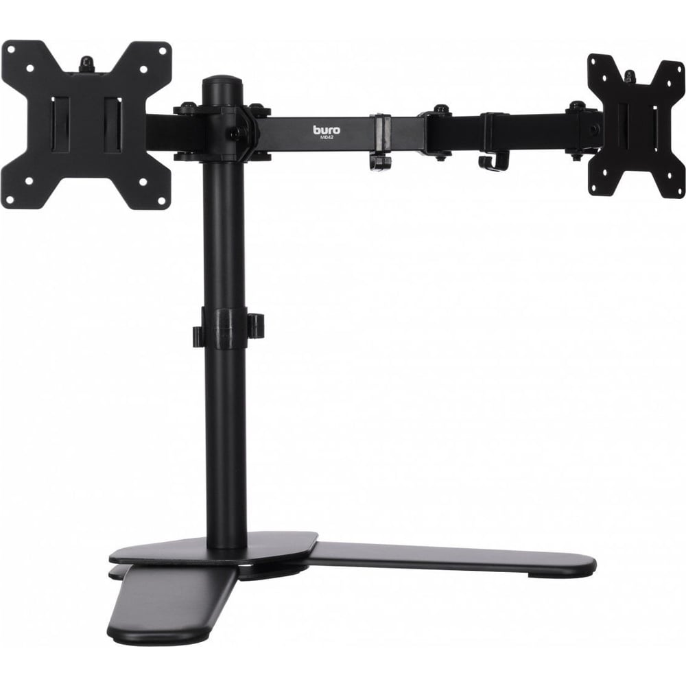 Кронштейн для мониторов BURO ЖК M042 черный 17"-27" максимальный вес 8 ...