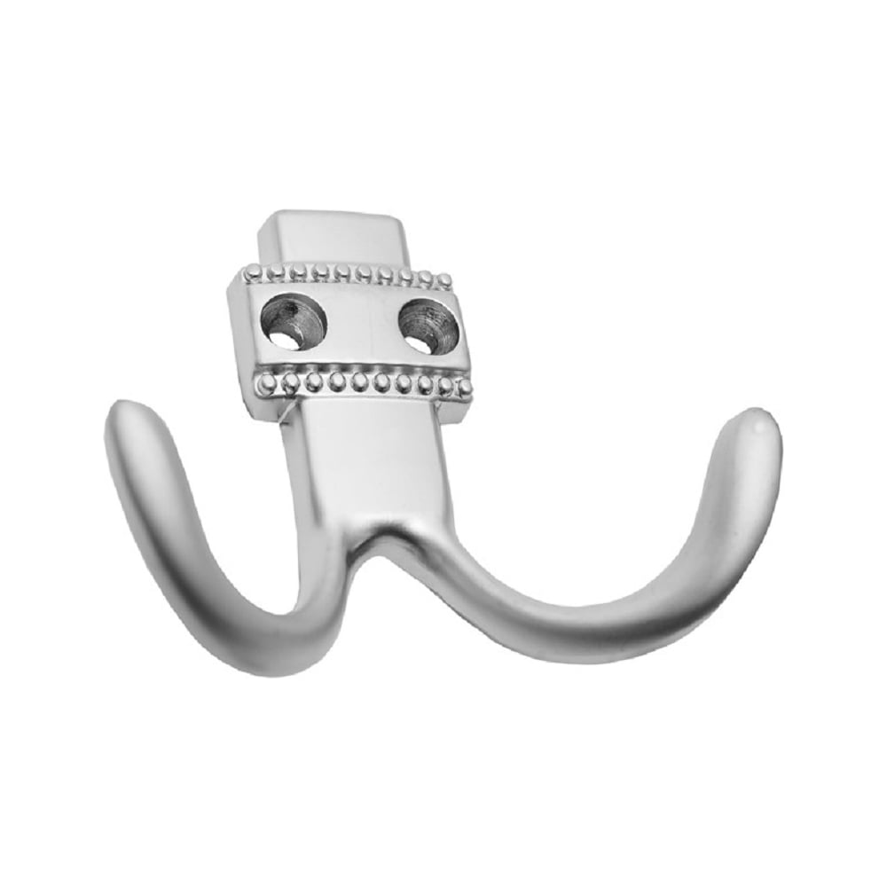 Крючок мебельный Trodos ZY-209В 2-рожковый, сплав ЦАМ, хром матовый ...