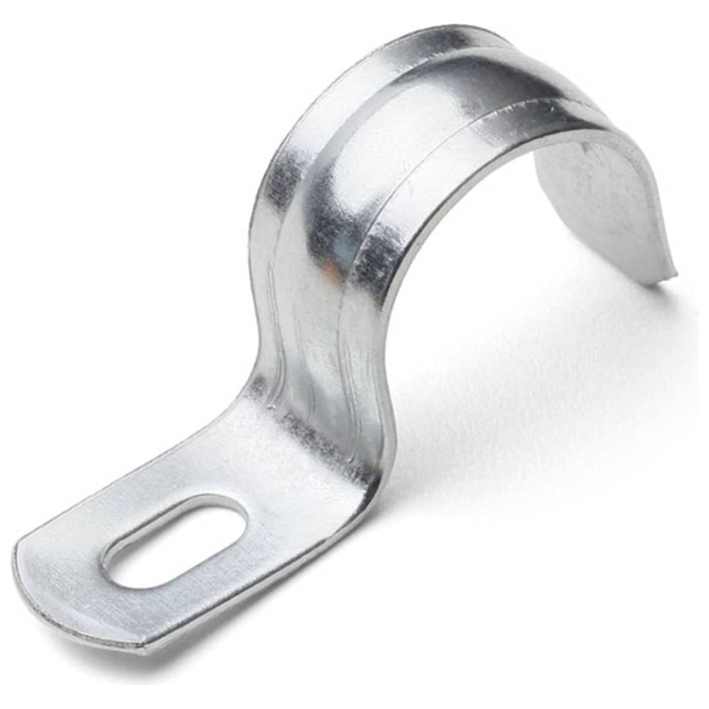 Скоба однолапковая крепежная металлическая Абсолют СМО 48-50 мм, 10 шт ...