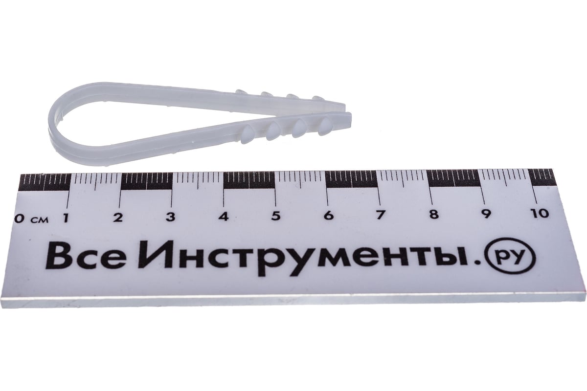 Нейлоновый дюбель-хомут REXANT 19-25 мм, белый, 100 шт. 07-4503 ...