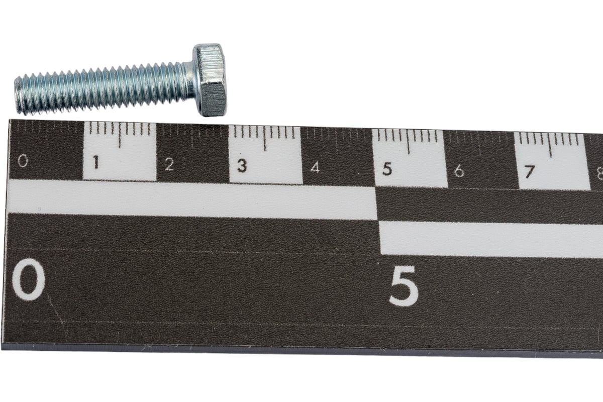 Болт Стройметиз М6х25 DIN 933, класс прочности 8.8, цинк уп. 6 шт ...