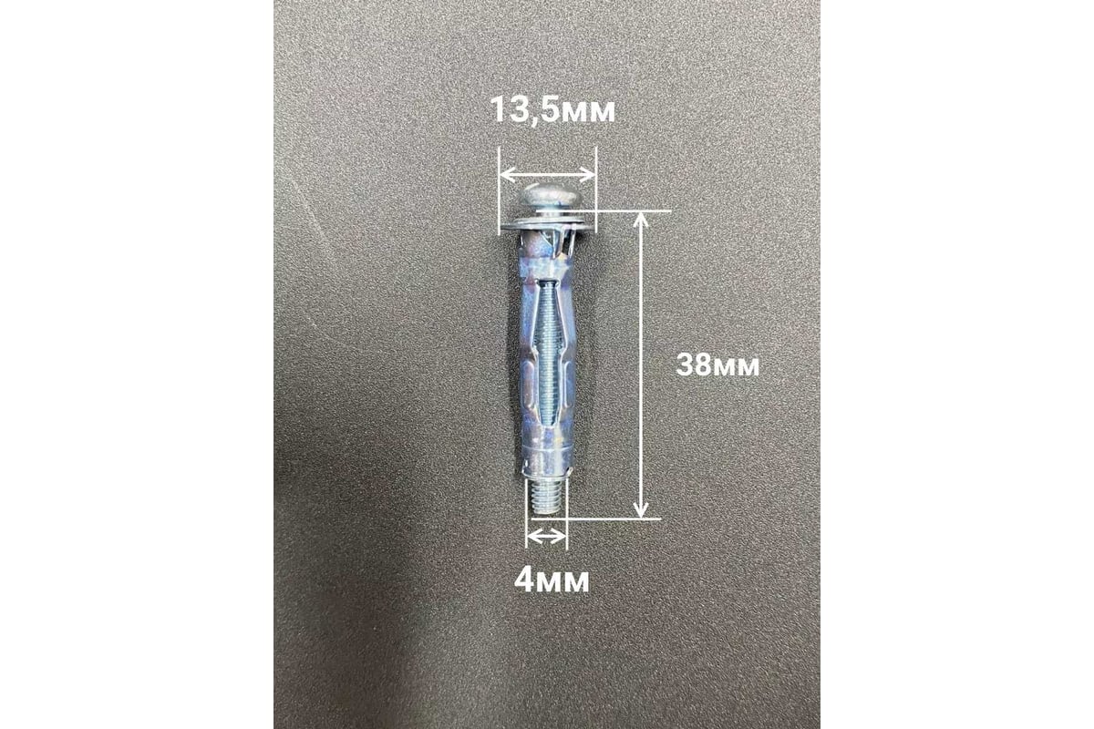 Дюбель MOLLY 23 БОЛТА 4x38 для пустотелых конструкций, 10 шт. ДМ438 ...