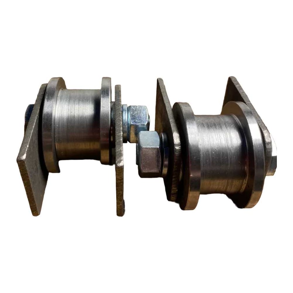 Ролик на пластинах 23 Болта Р3511, d50мм,под трубу 20x20,металл 2 шт ...