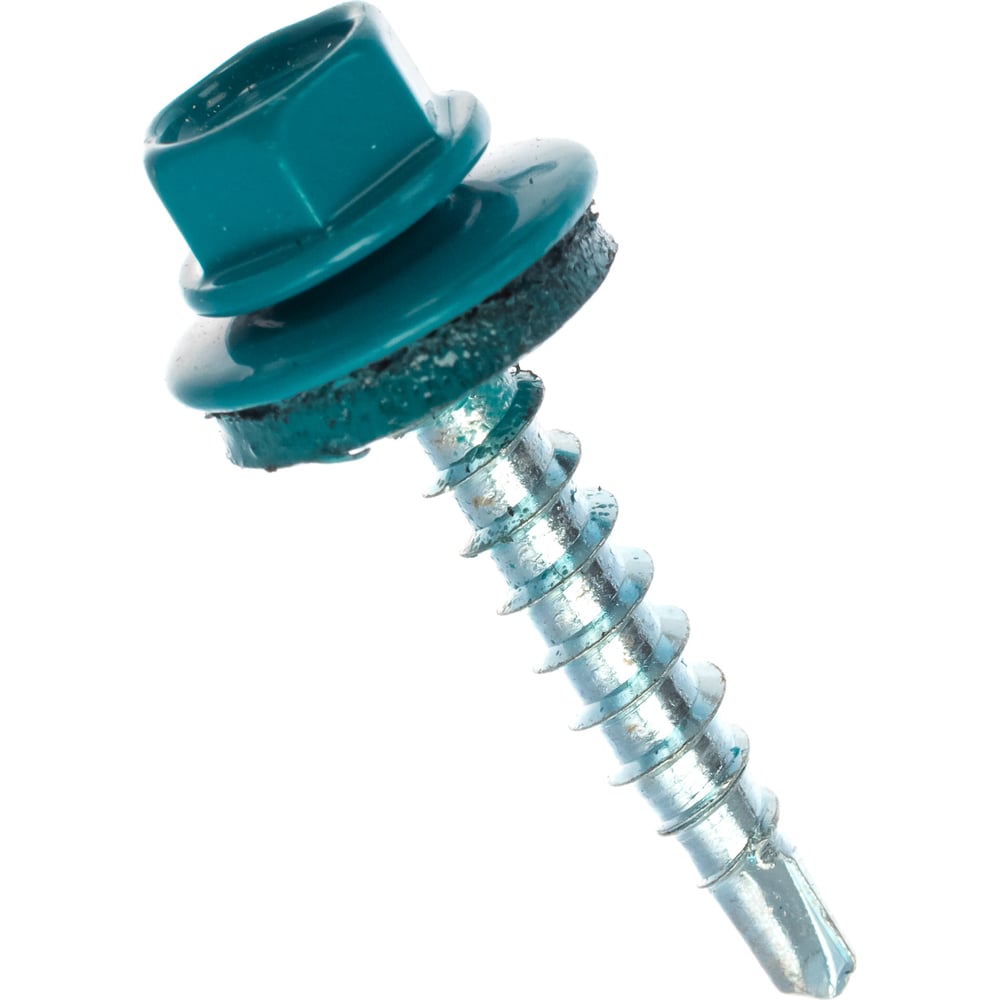 Кровельный саморез Rizzel 4,8x35 RAL 5021 сверло №1, 250 шт 00000312296 ...