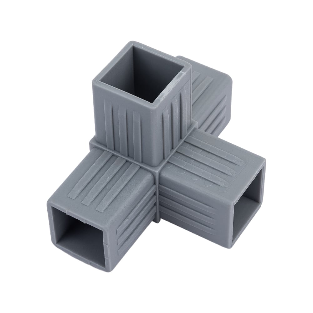 Пластиковый соединитель для трубы ПилотПро 30х30 мм, 4-пал., смежн ...